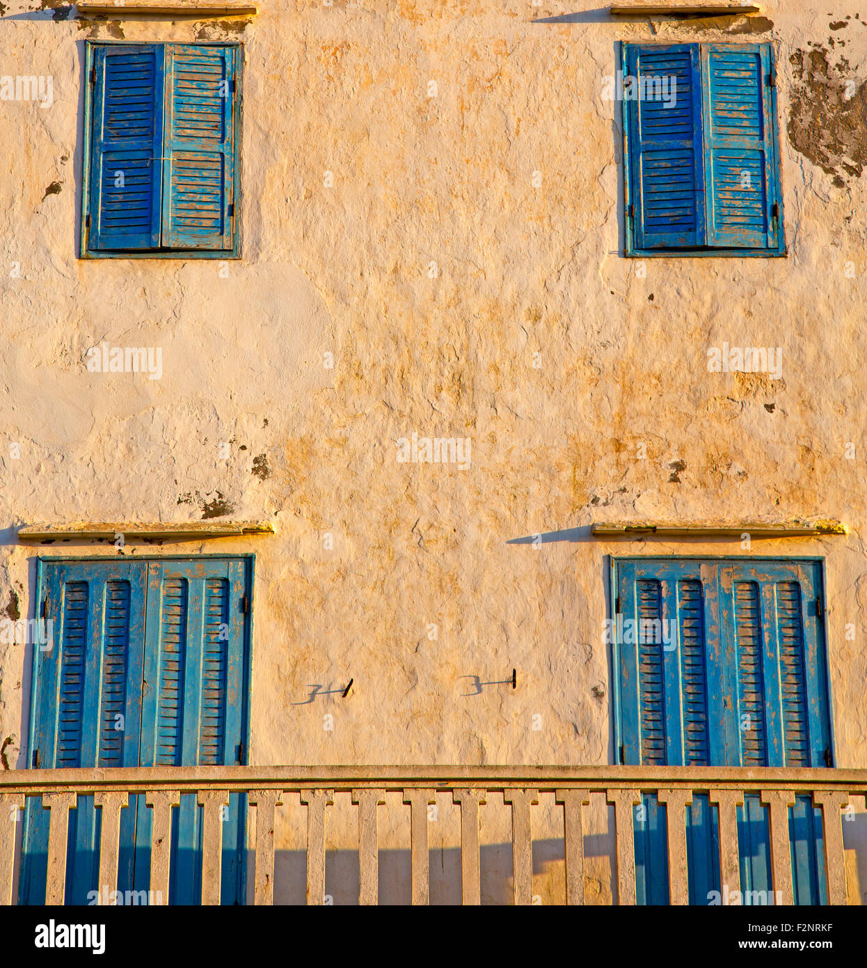 window in morocco africa and old construction wal brick historical ...