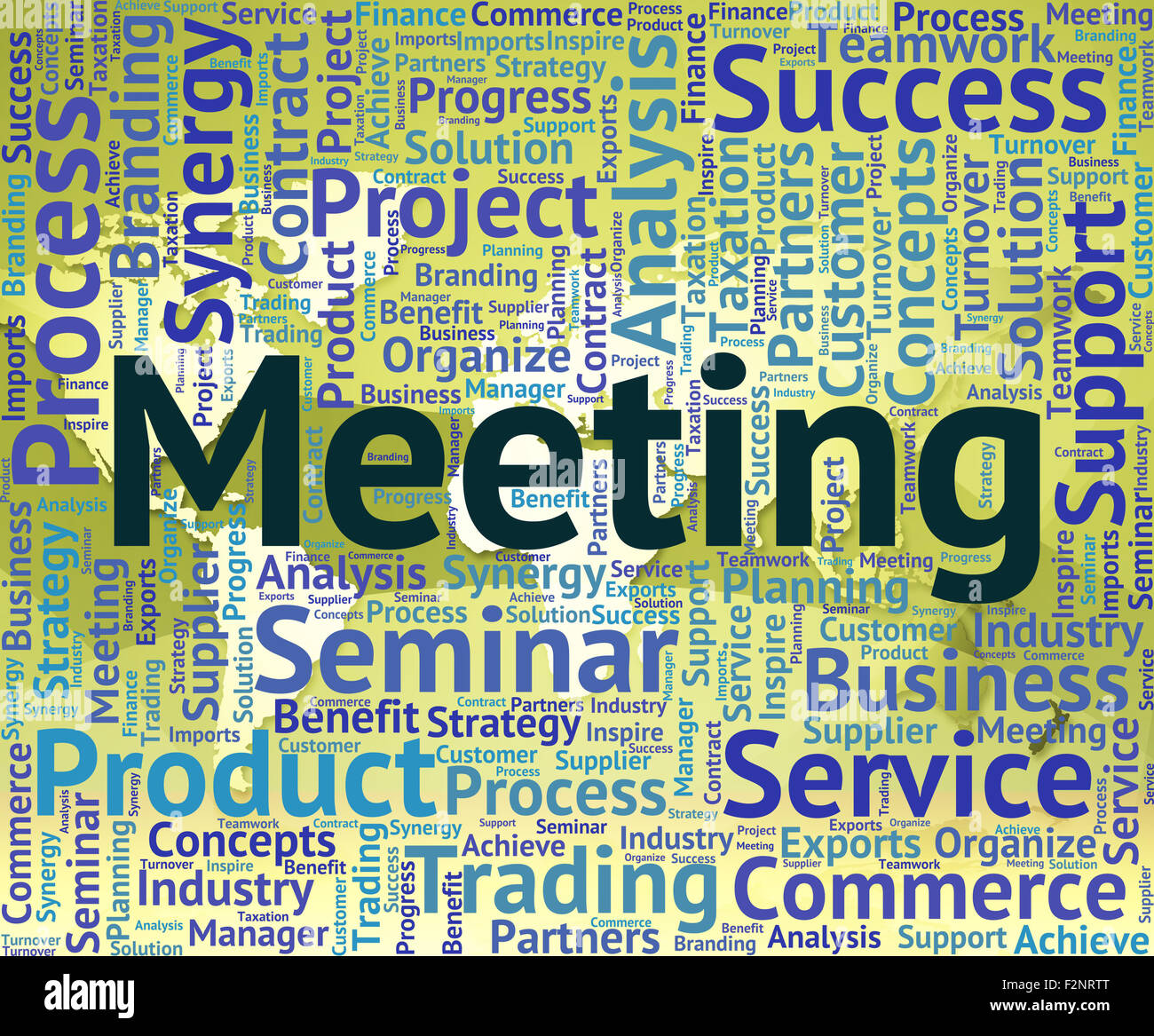Meeting Word Indicating Get Together And Forum Stock Photo - Alamy