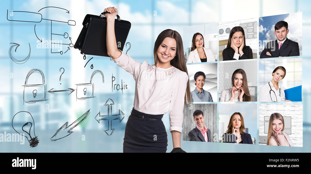 Collage of people from different professions Stock Photo - Alamy