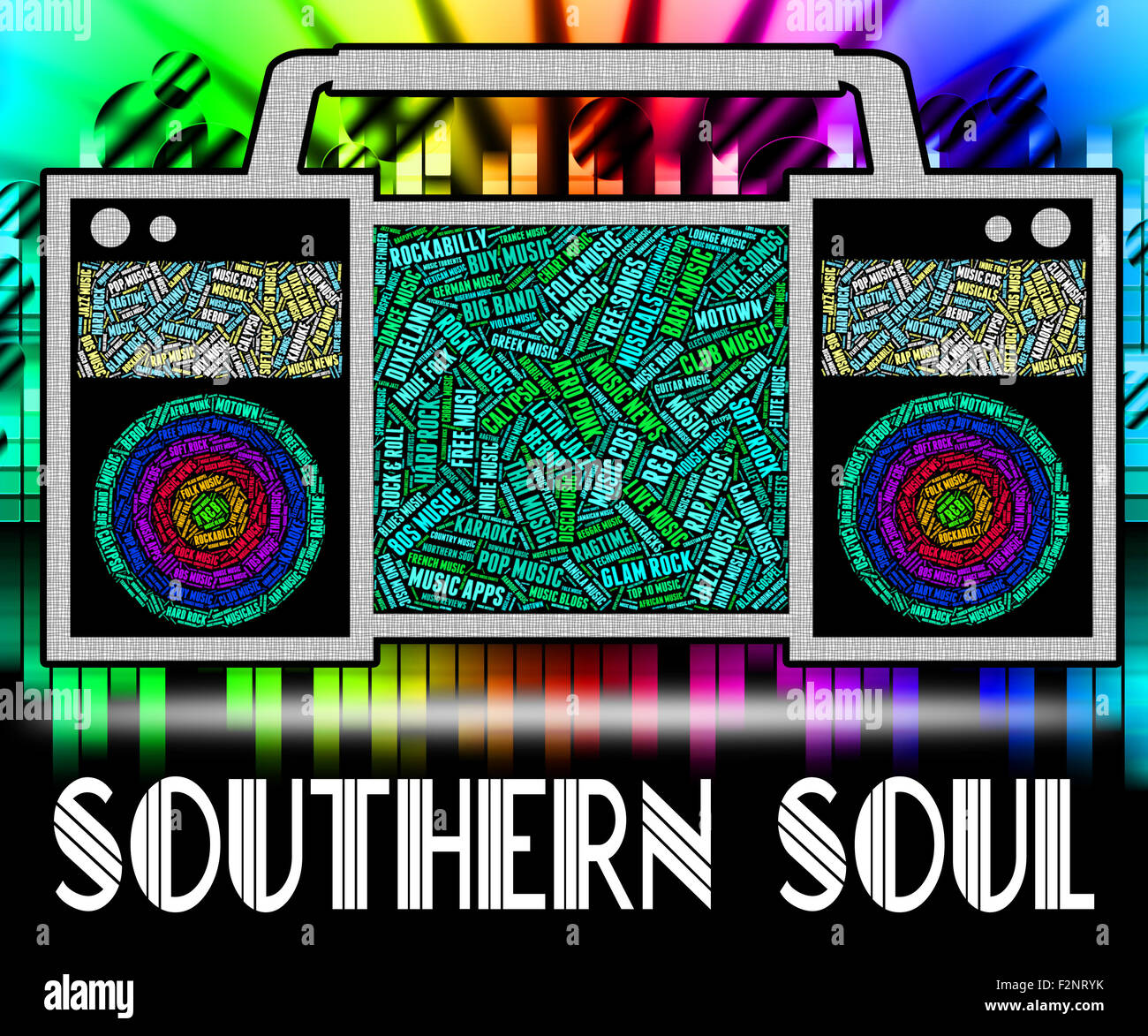 Southern Soul Showing American Gospel Music And Rhythm And Blues Stock ...