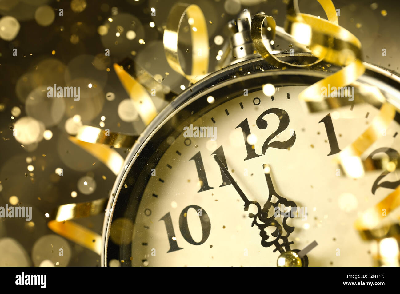 Nearly Twelve O'clock Midnight,New Year Concept Stock Photo - Alamy