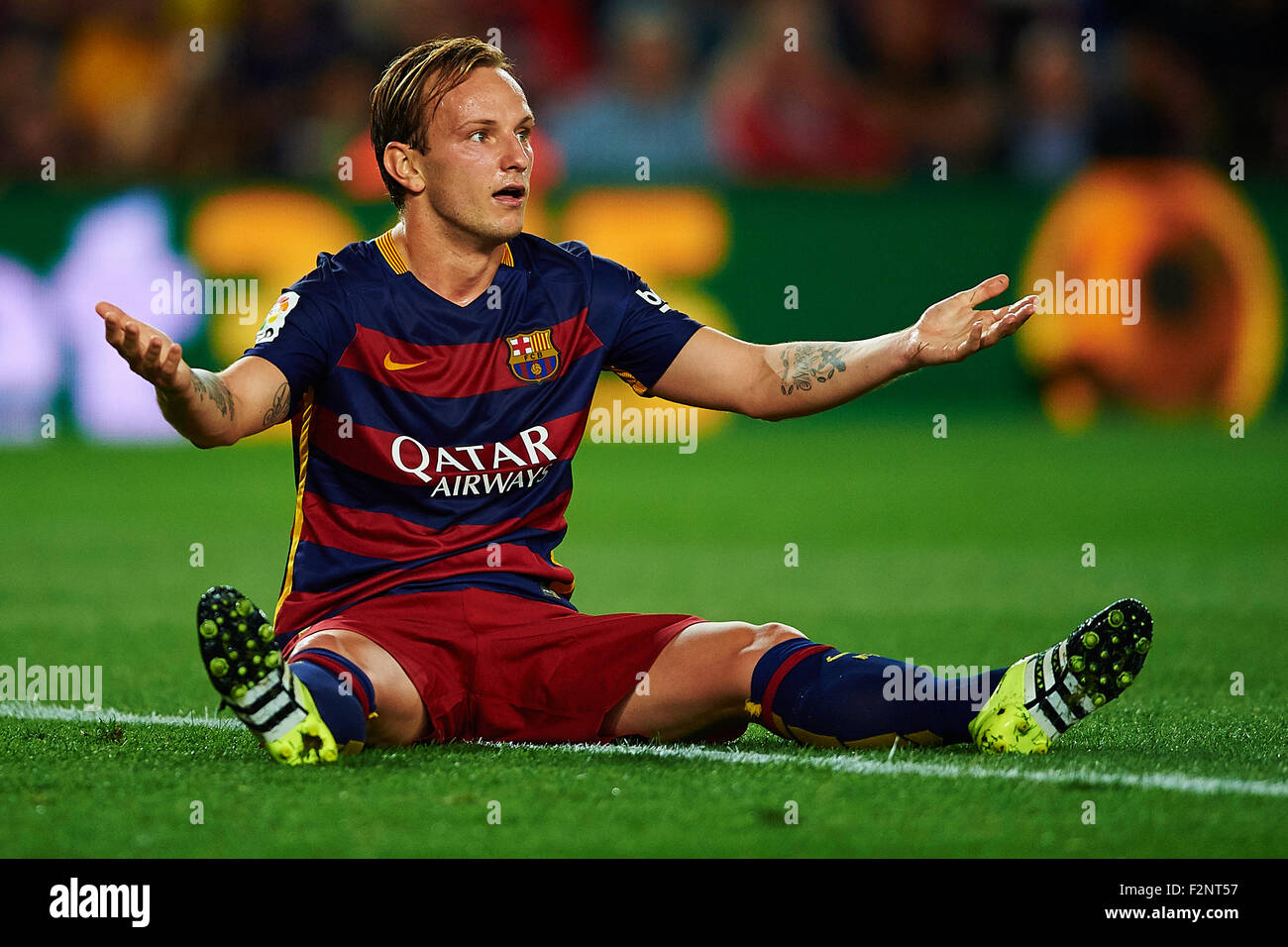 Ivan Rakitic (FC Barcelona), during La Liga soccer match between FC ...