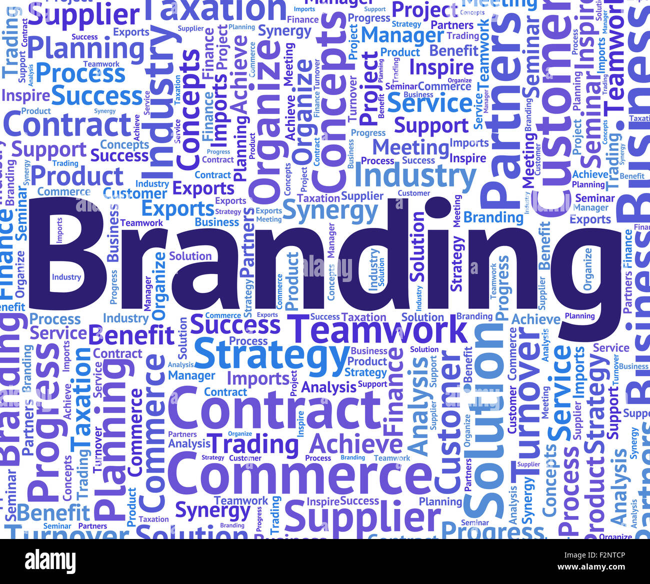 Branding Word Showing Company Identity And Logos Stock Photo - Alamy