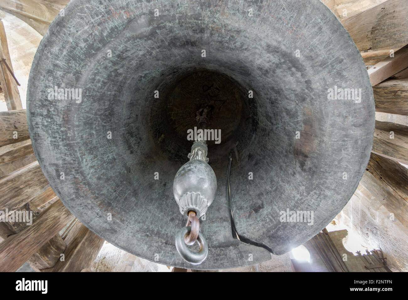 Old broken bell in a Christian church in Toledo, Spain Stock Photo - Alamy
