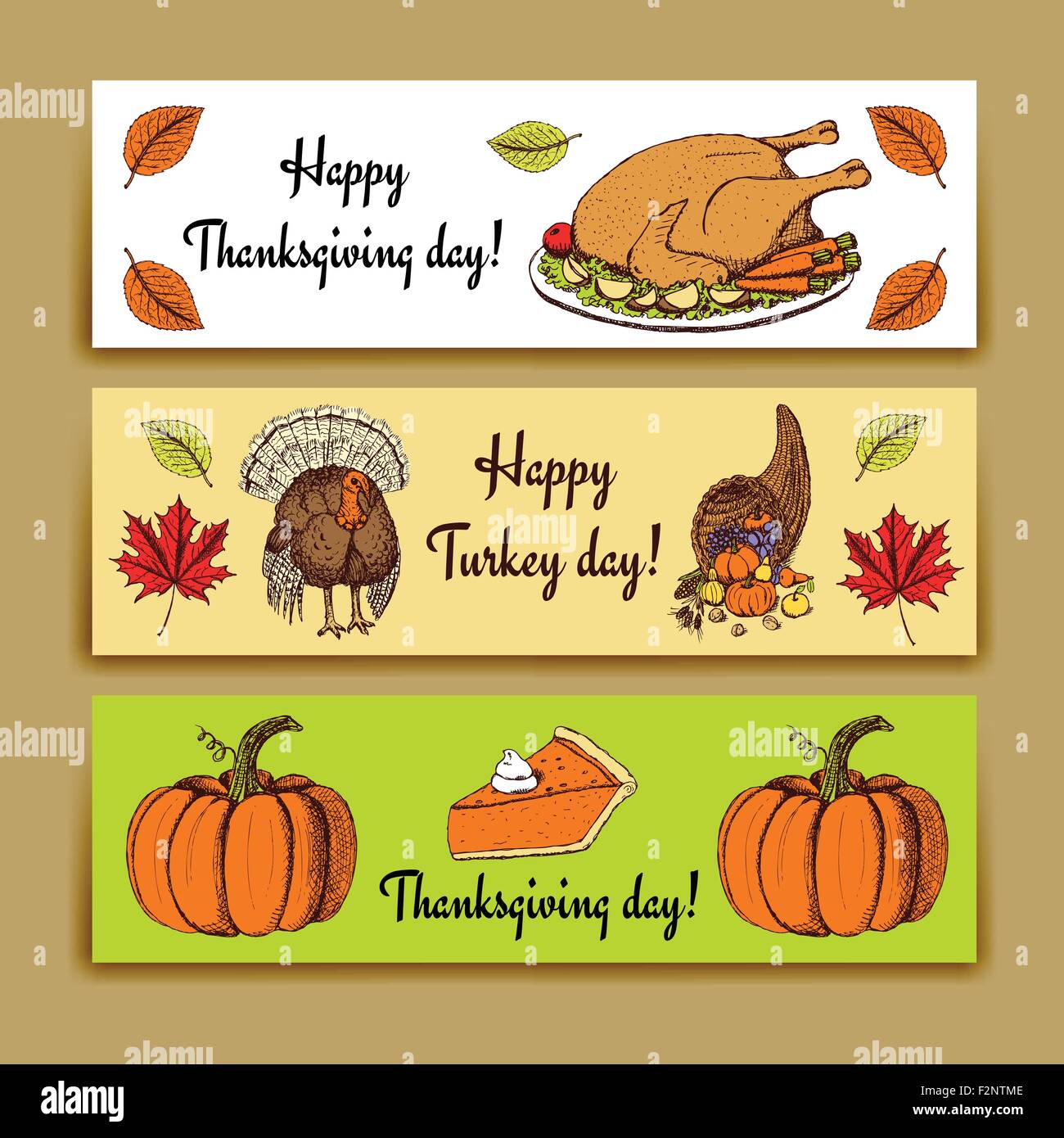 Happy thanksgiving day roasted Stock Vector Images - Alamy