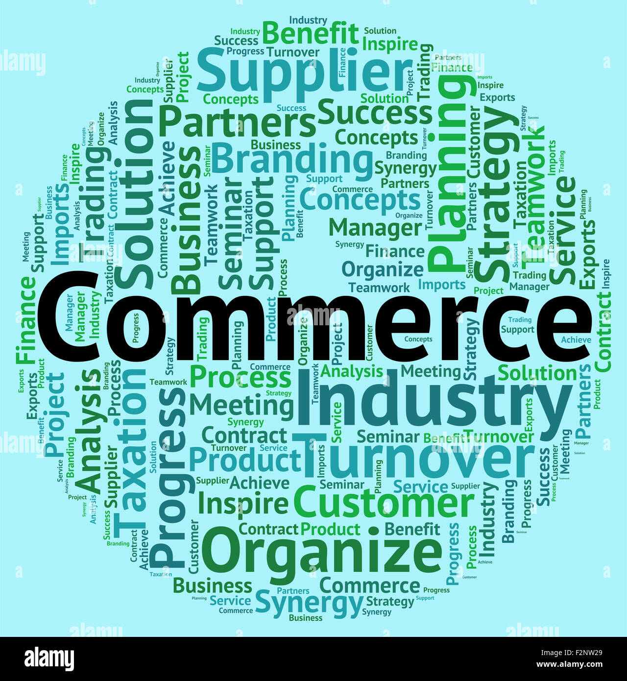 Commerce Word Indicating Import Commercial And E-Commerce Stock Photo ...