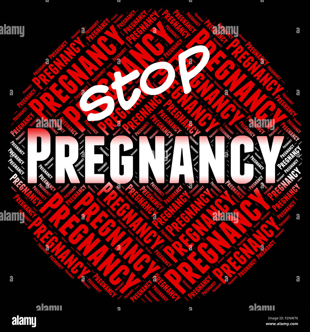 Stop Pregnancy Meaning Warning Sign And Danger Stock Photo - Alamy