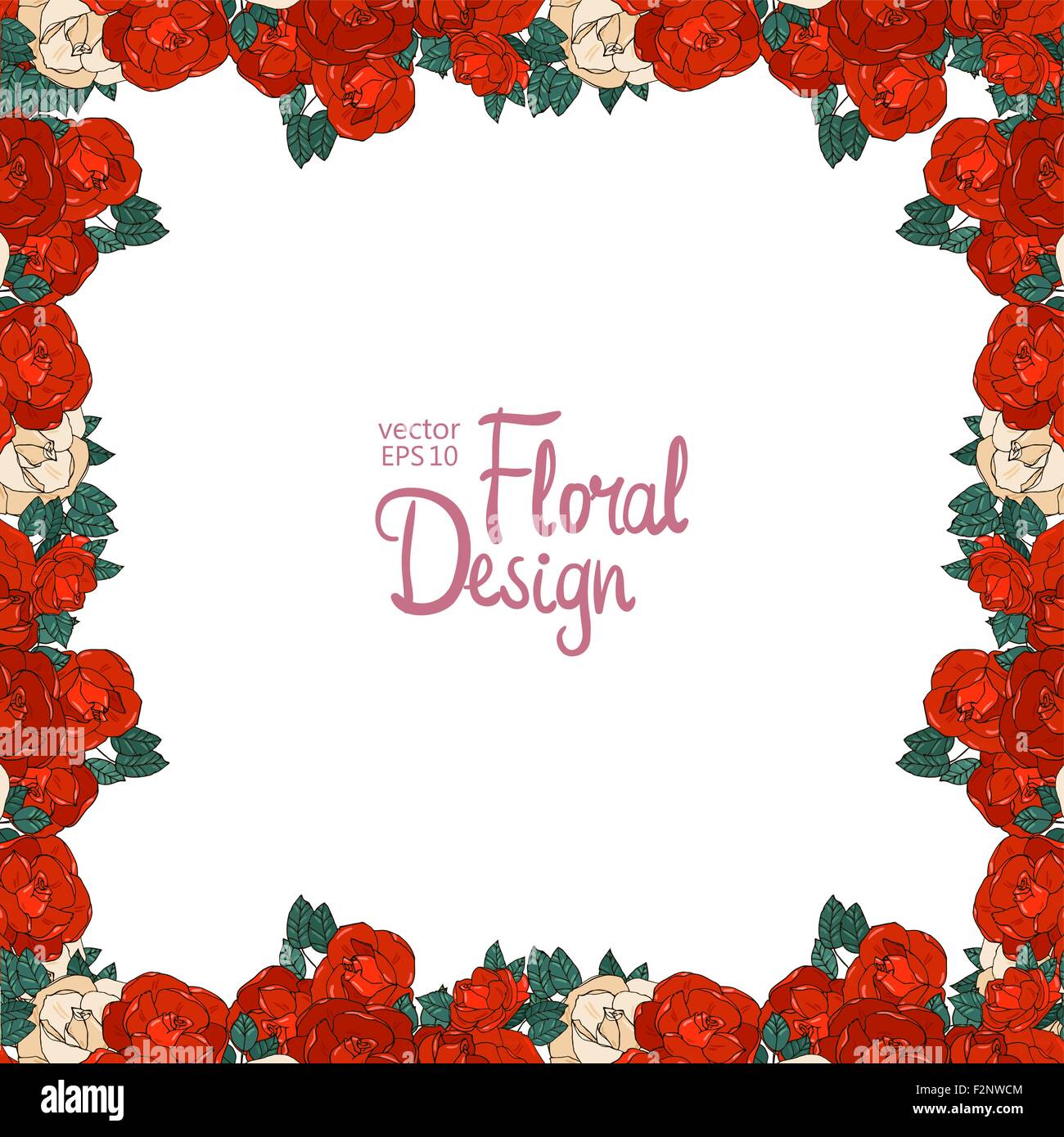 Vintage floral vector frame Stock Vector Image & Art - Alamy
