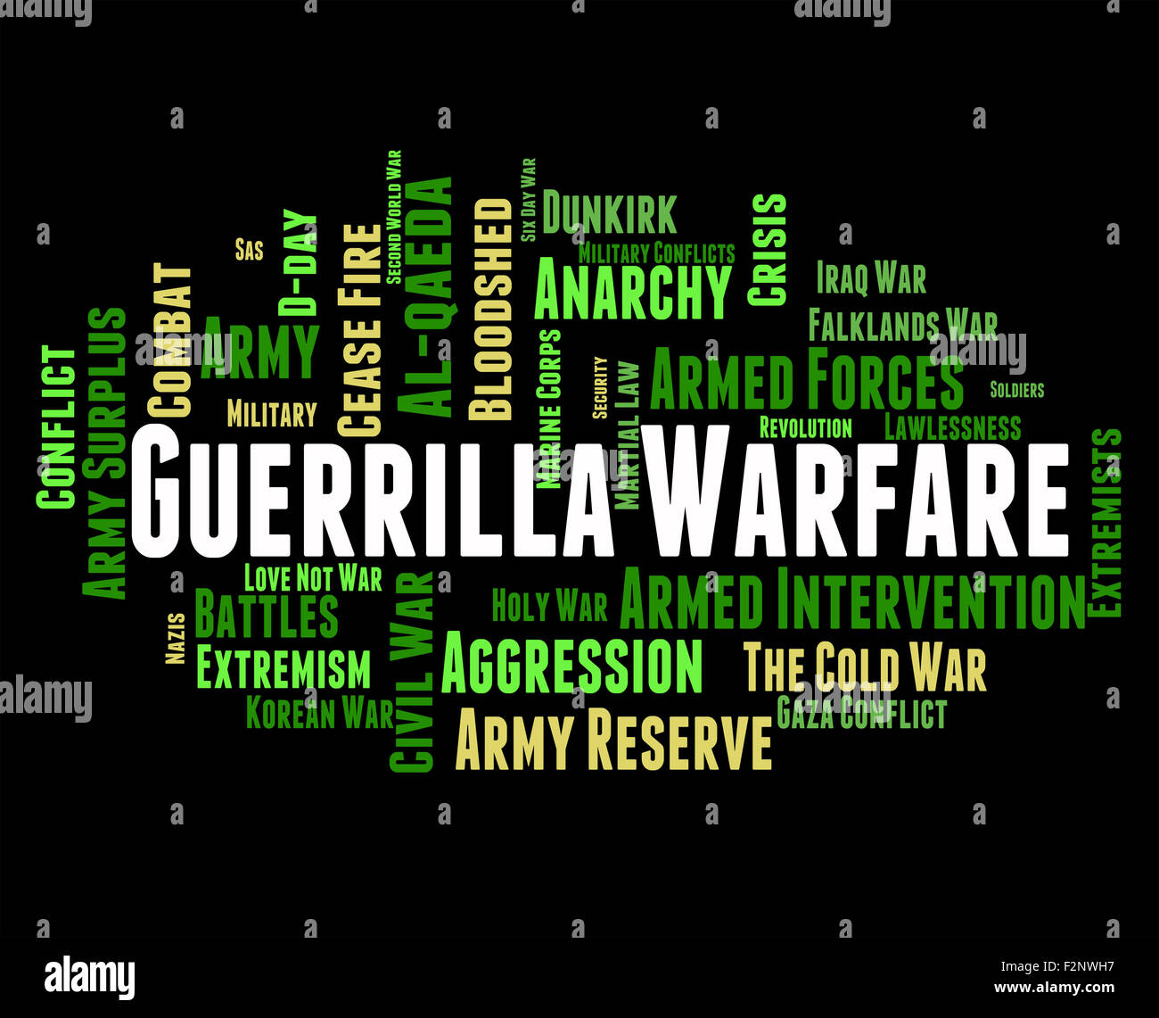 Guerrilla Warfare Indicating Resistance Fighter And Fighting Stock ...