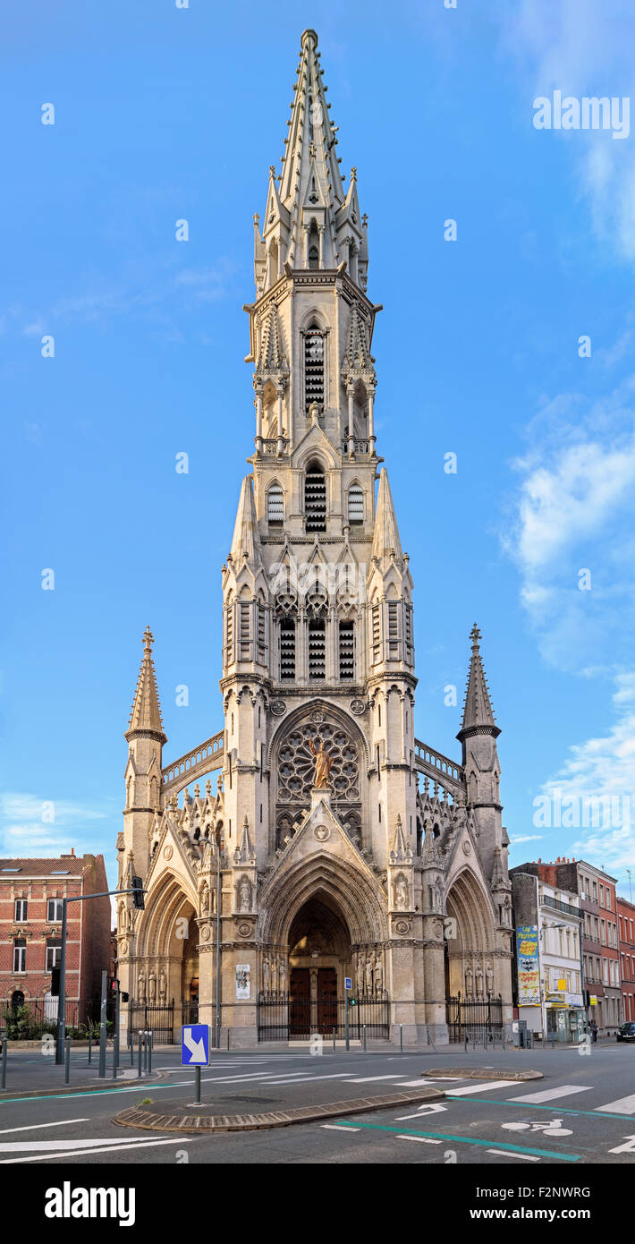 Sacred Heart church in Lille Stock Photo - Alamy