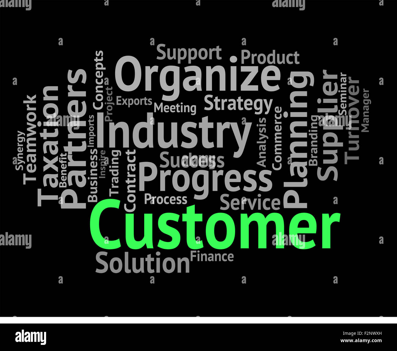 Customer Word Representing Patrons Shoppers And Purchaser Stock Photo ...