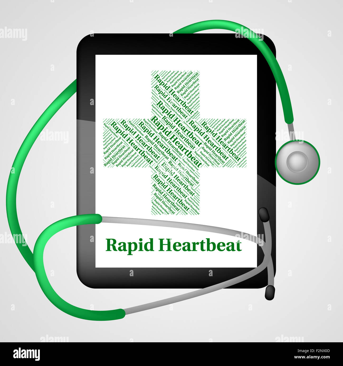 Rapid Heartbeat Meaning High Speed And Tachycardia Stock Photo - Alamy