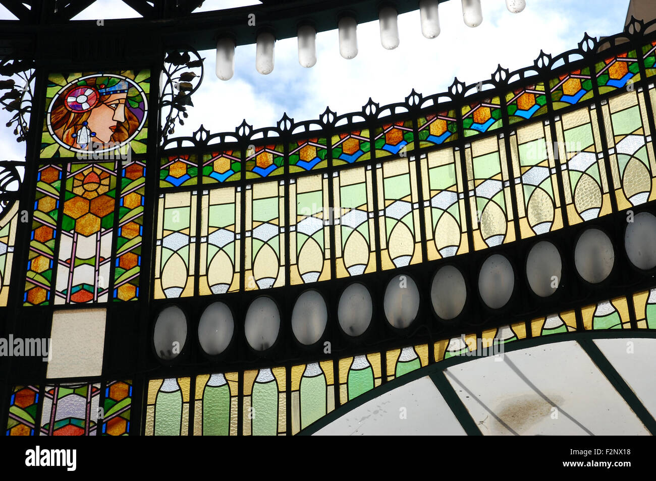 Prague stained glass window in hi-res stock photography and images - Alamy