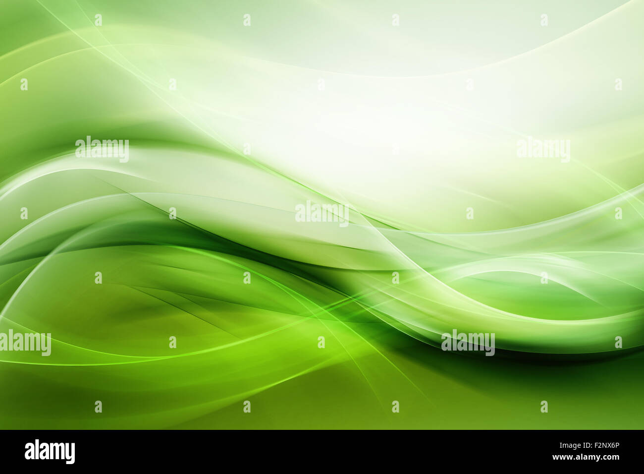 Abstract Green Waves Design Stock Photo - Alamy