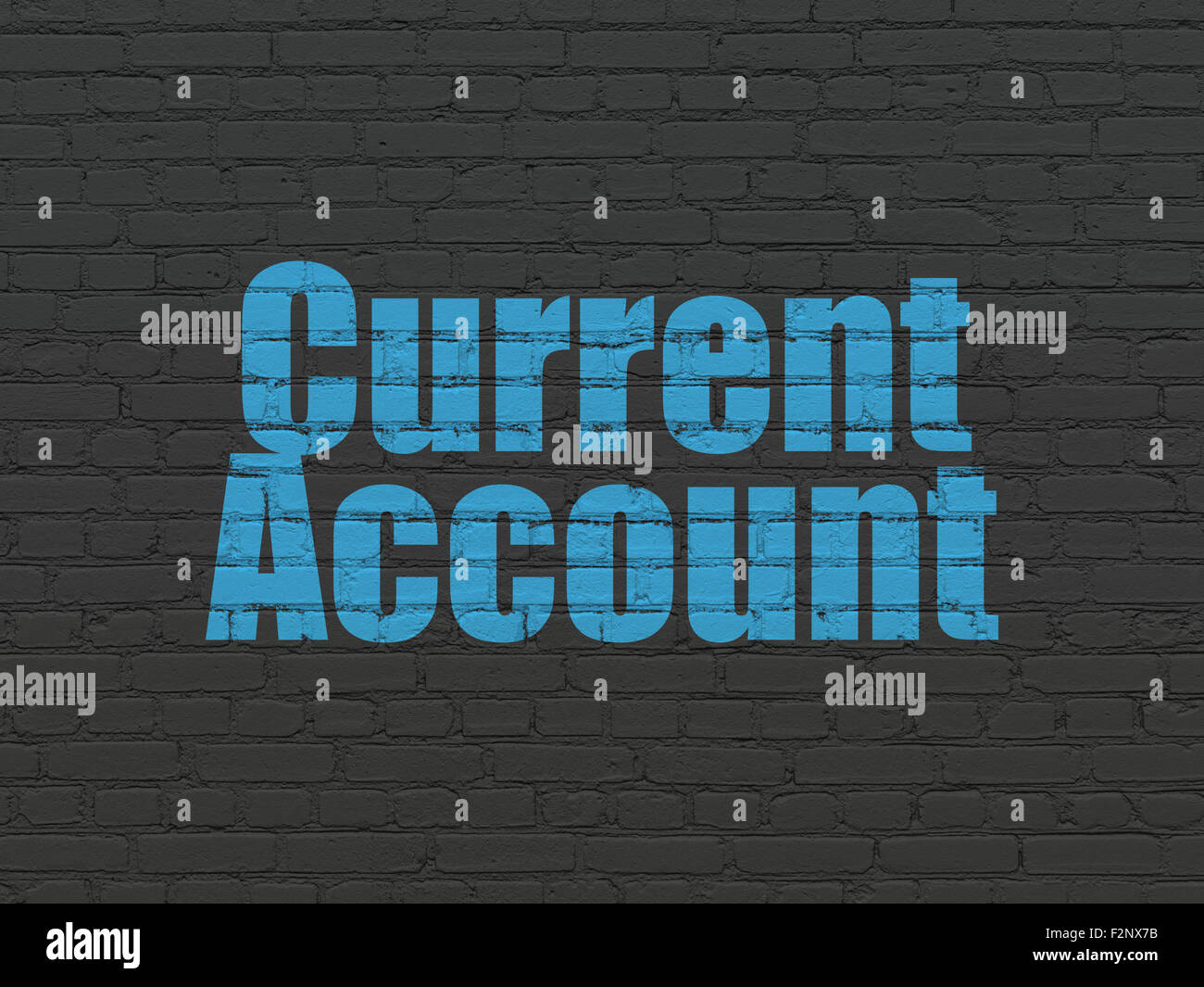 Banking concept: Current Account on wall background Stock Photo - Alamy