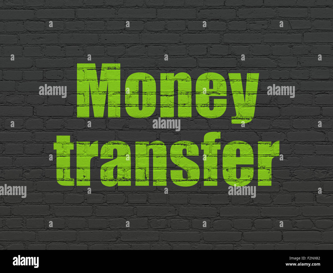 Banking concept: Money Transfer on wall background Stock Photo - Alamy