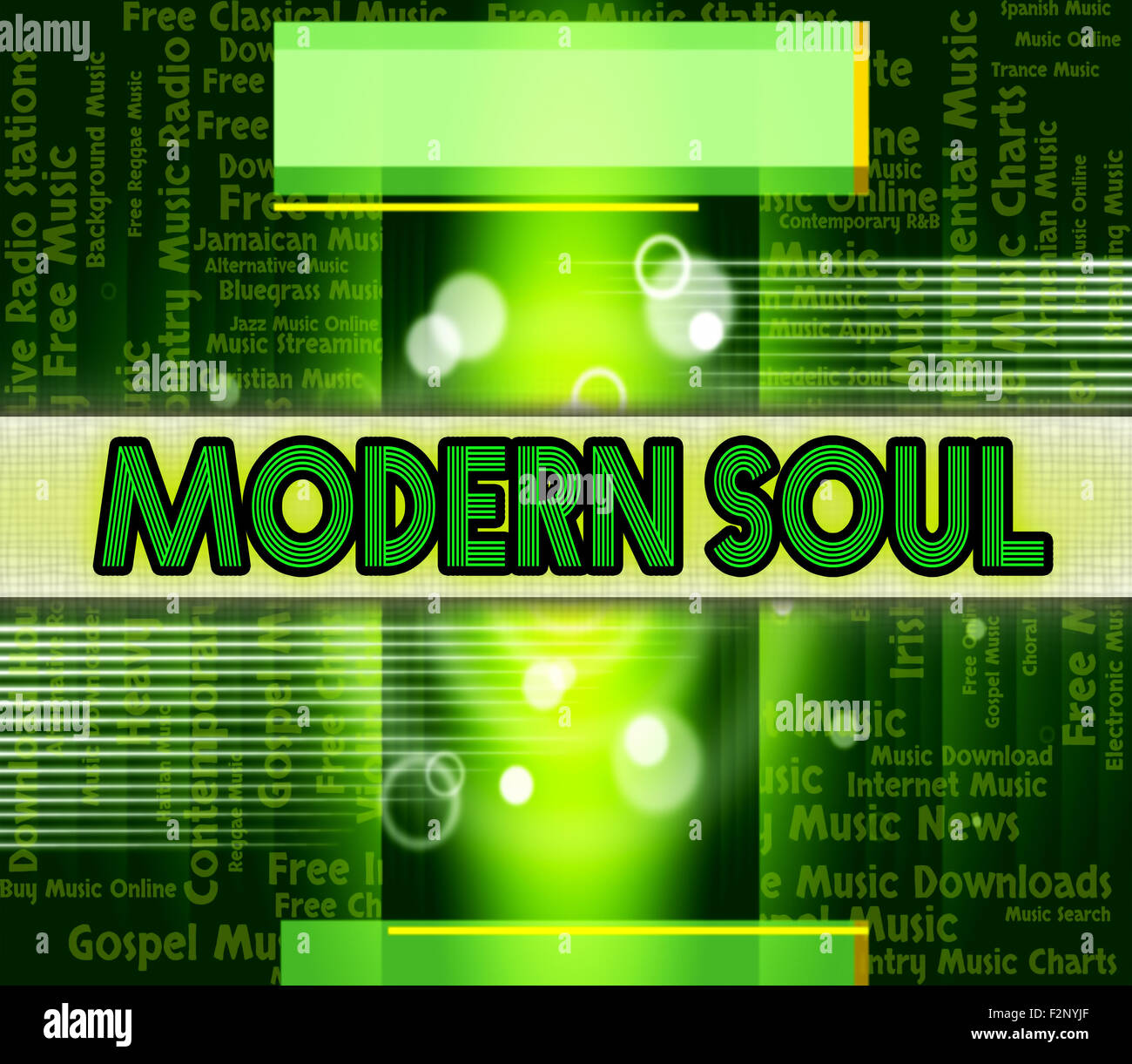 Soul Music Showing Twenty First Century And Up To Date Stock Photo - Alamy