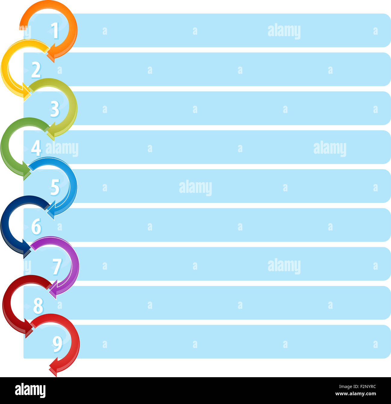 Blank business strategy concept infographic diagram illustration Cycle ...