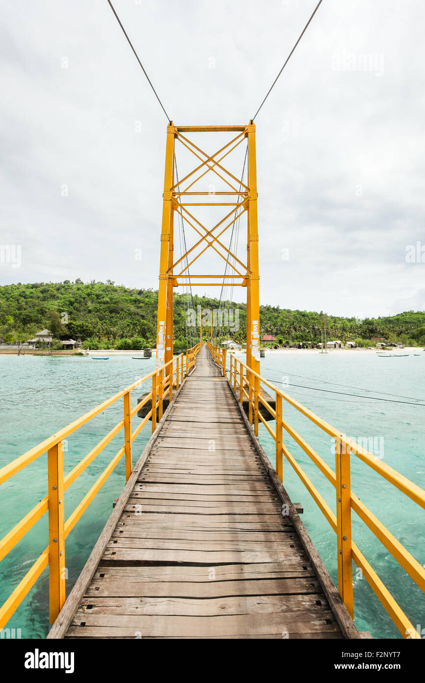 Small bridge in indonesia Stock Photo - Alamy