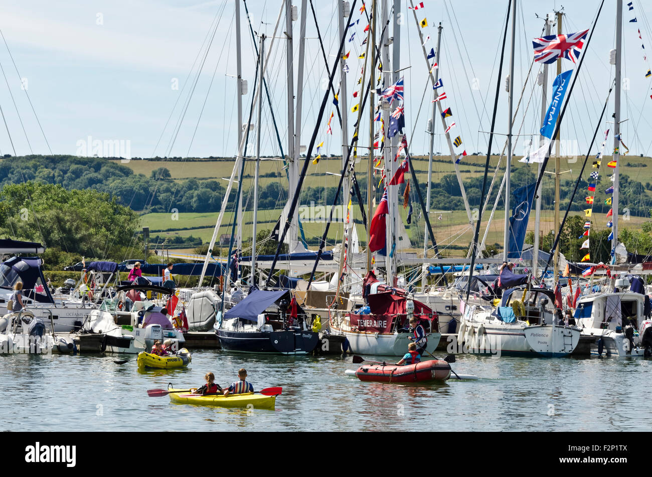 Bembridge Harbour fun weekend Stock Photo - Alamy