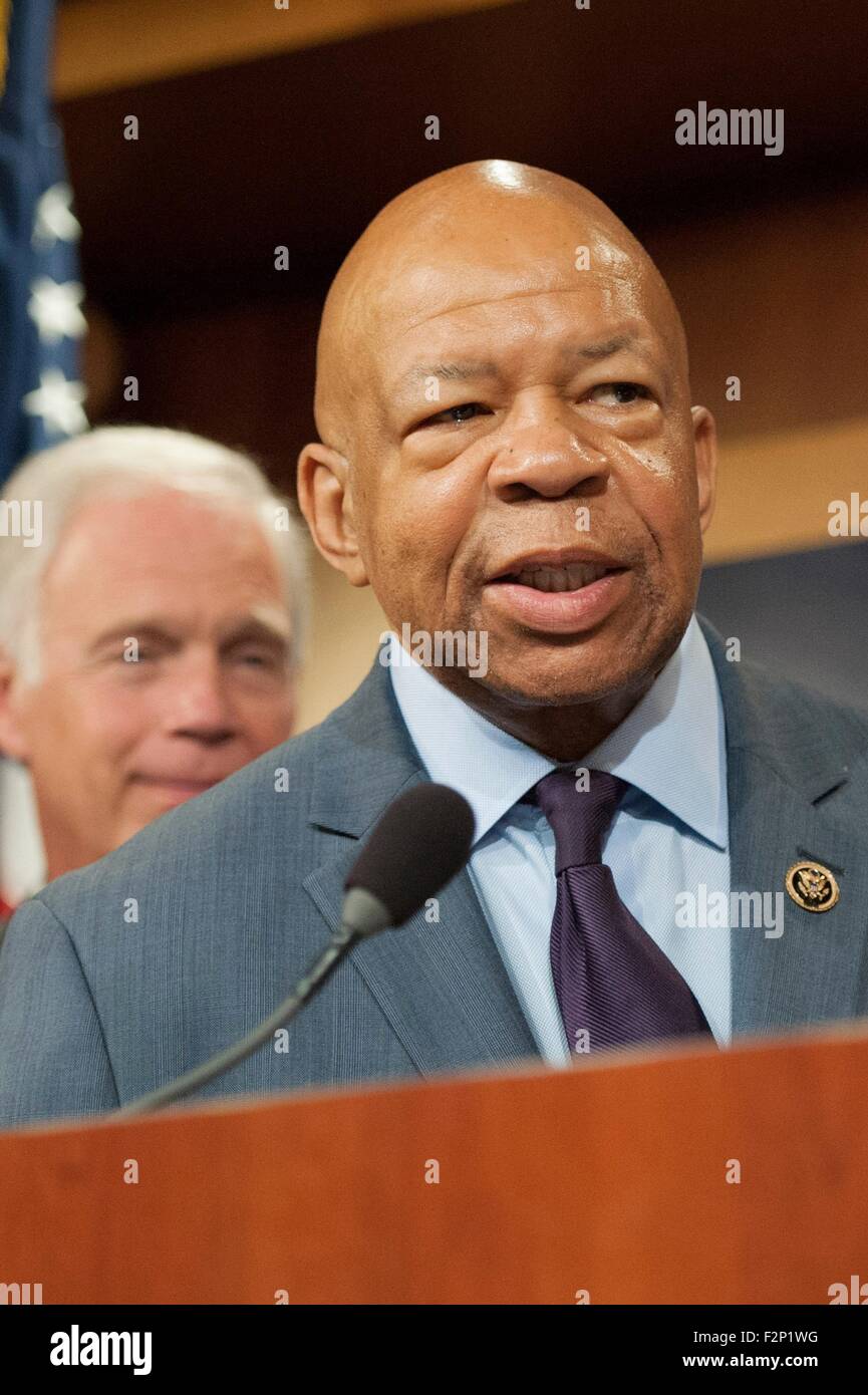 U.S. Rep. Elijah Cummings joins other members of Congress during a ...