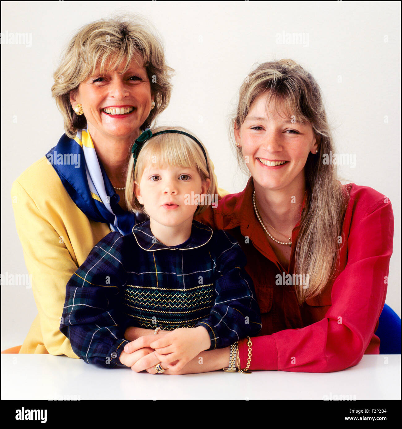 Three generations of women : grandmother, mother and daughter Stock ...