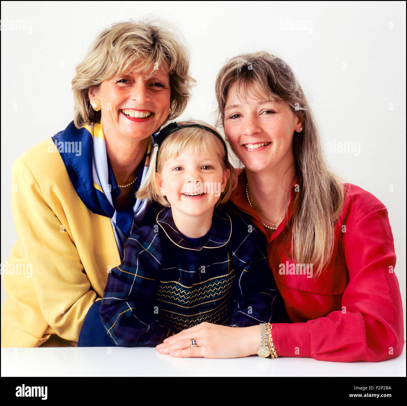 Three generations of women : grandmother, mother and daughter Stock ...