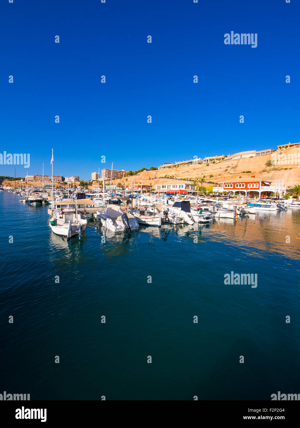 Spain, Mallorca, El Toro, marina of Port Adriano Stock Photo - Alamy