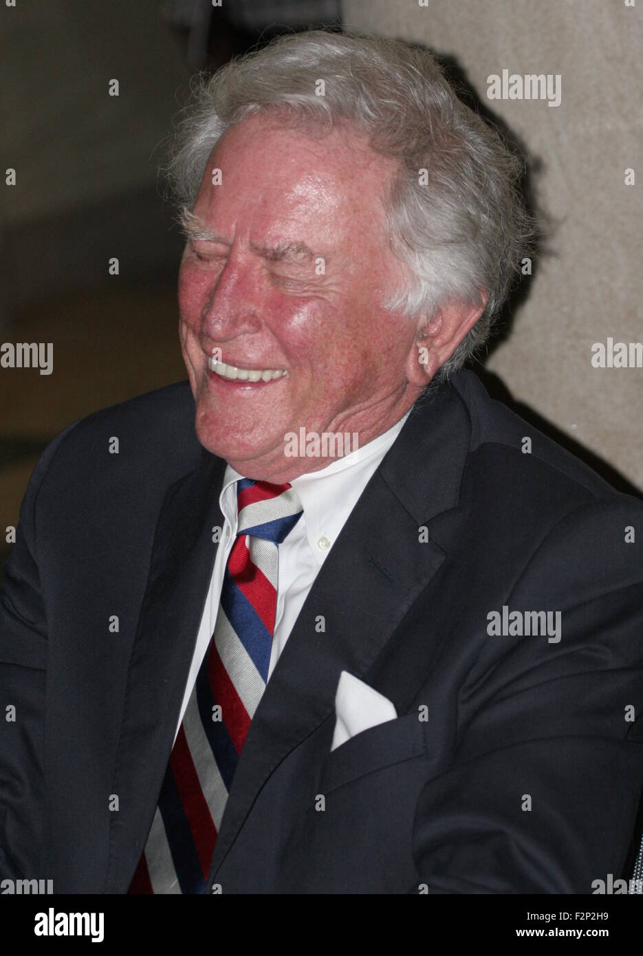 Former American senator and author Gary Hart signs copies of his book ...