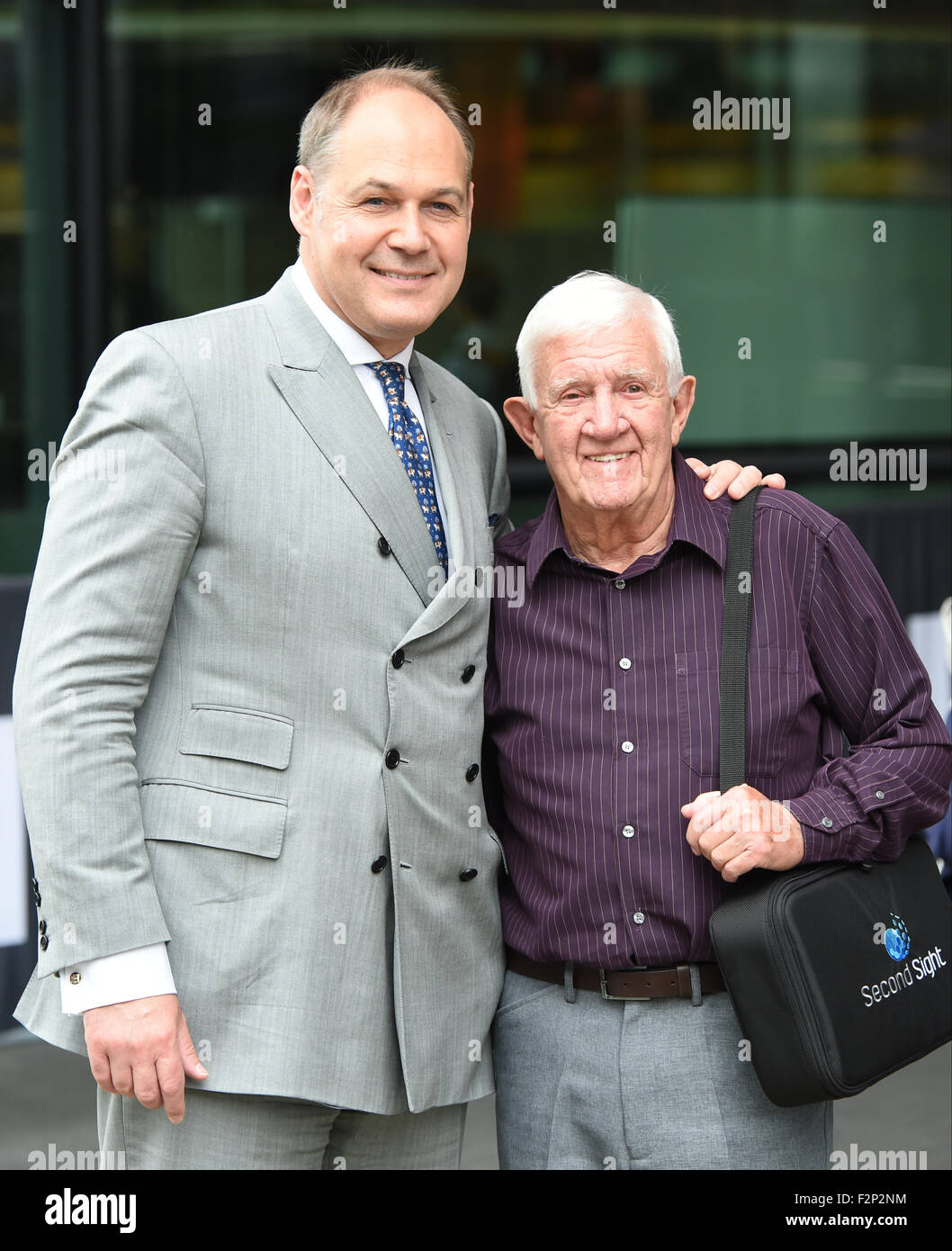 Ray Flynn the worlds fist bionic eye and his surgeon at BBC Breakfast ...