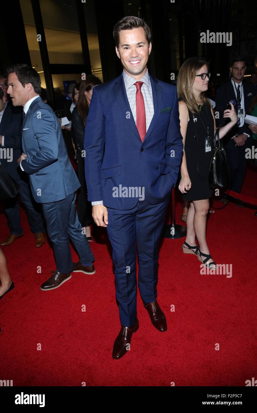 New York, NY, USA. 21st Sep, 2015. Andrew Rannells at arrivals for THE ...