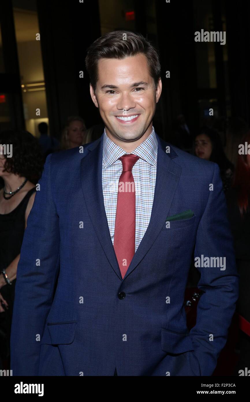 New York, NY, USA. 21st Sep, 2015. Andrew Rannells at arrivals for THE ...