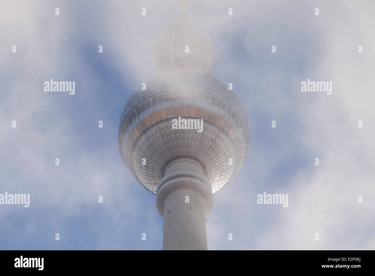television tower and fog Stock Photo - Alamy