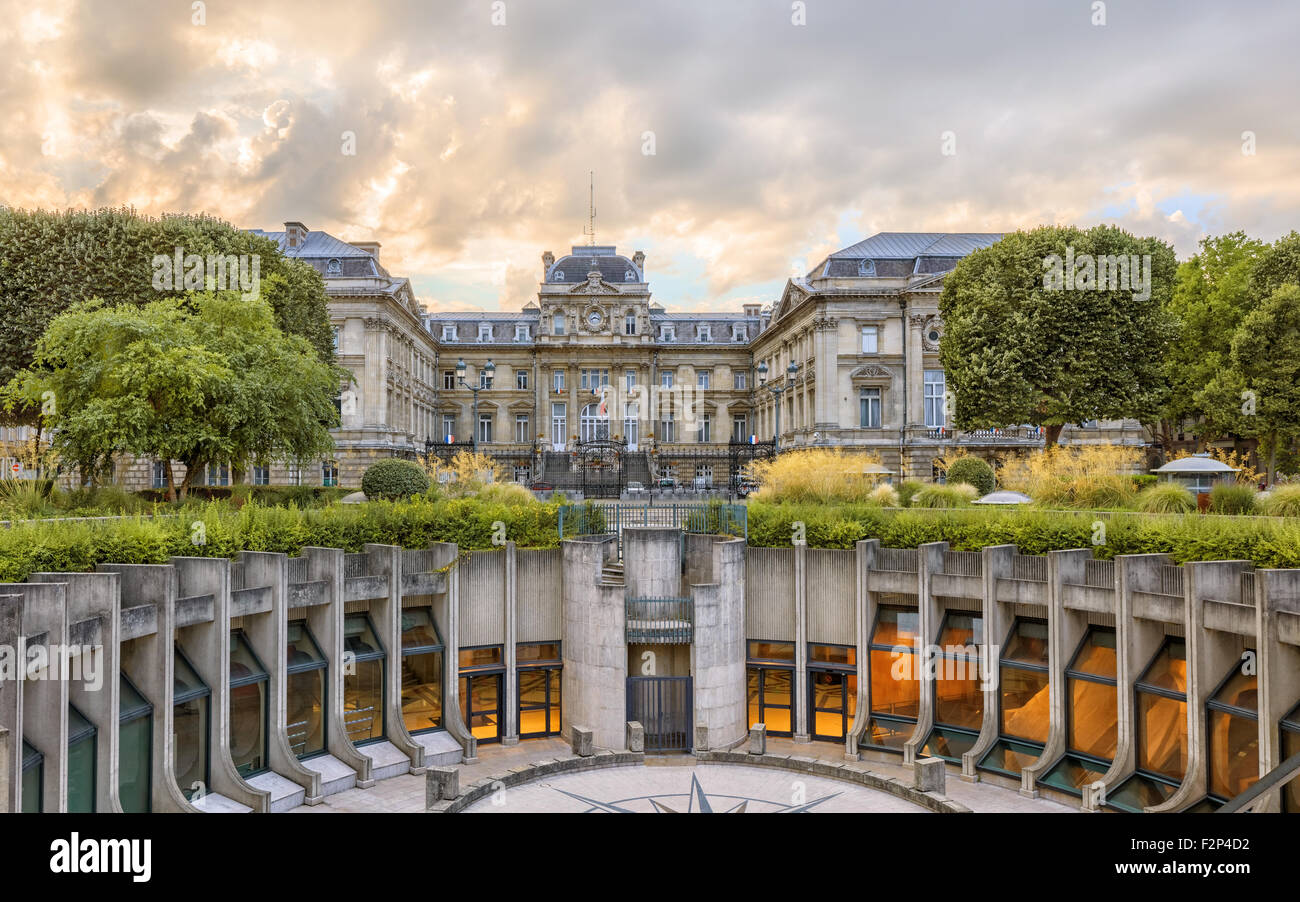 Lille Prefecture on Republic square Stock Photo - Alamy