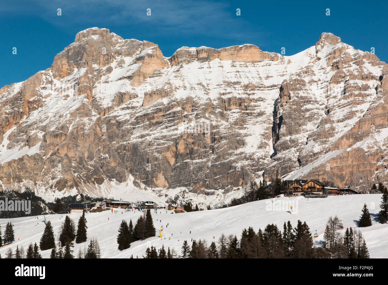 Snow covered mountains in the Italian Dolomites Stock Photo - Alamy