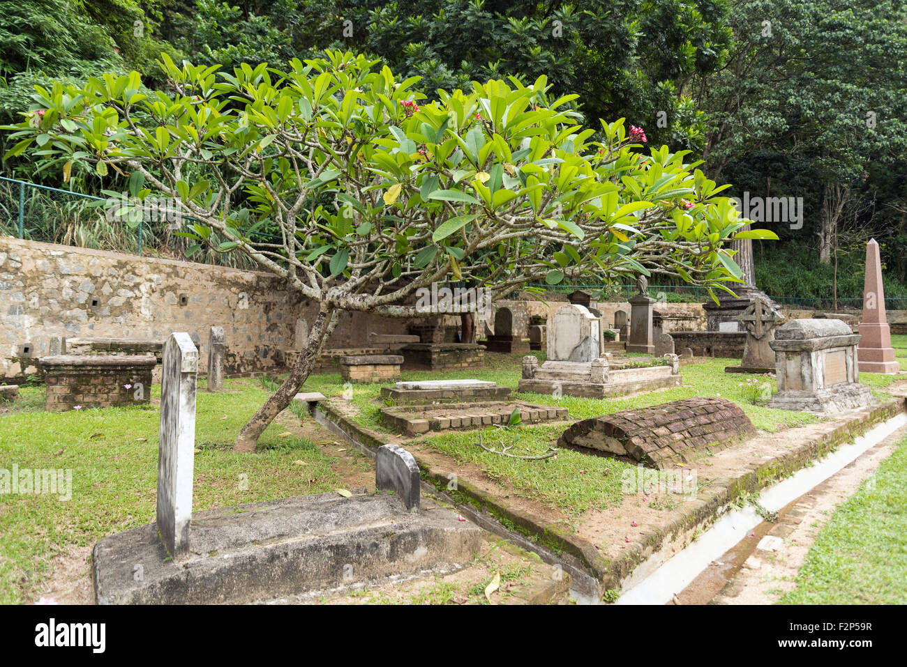 British Garrison Cemetery in Kandy, Sri Lanka Stock Photo - Alamy