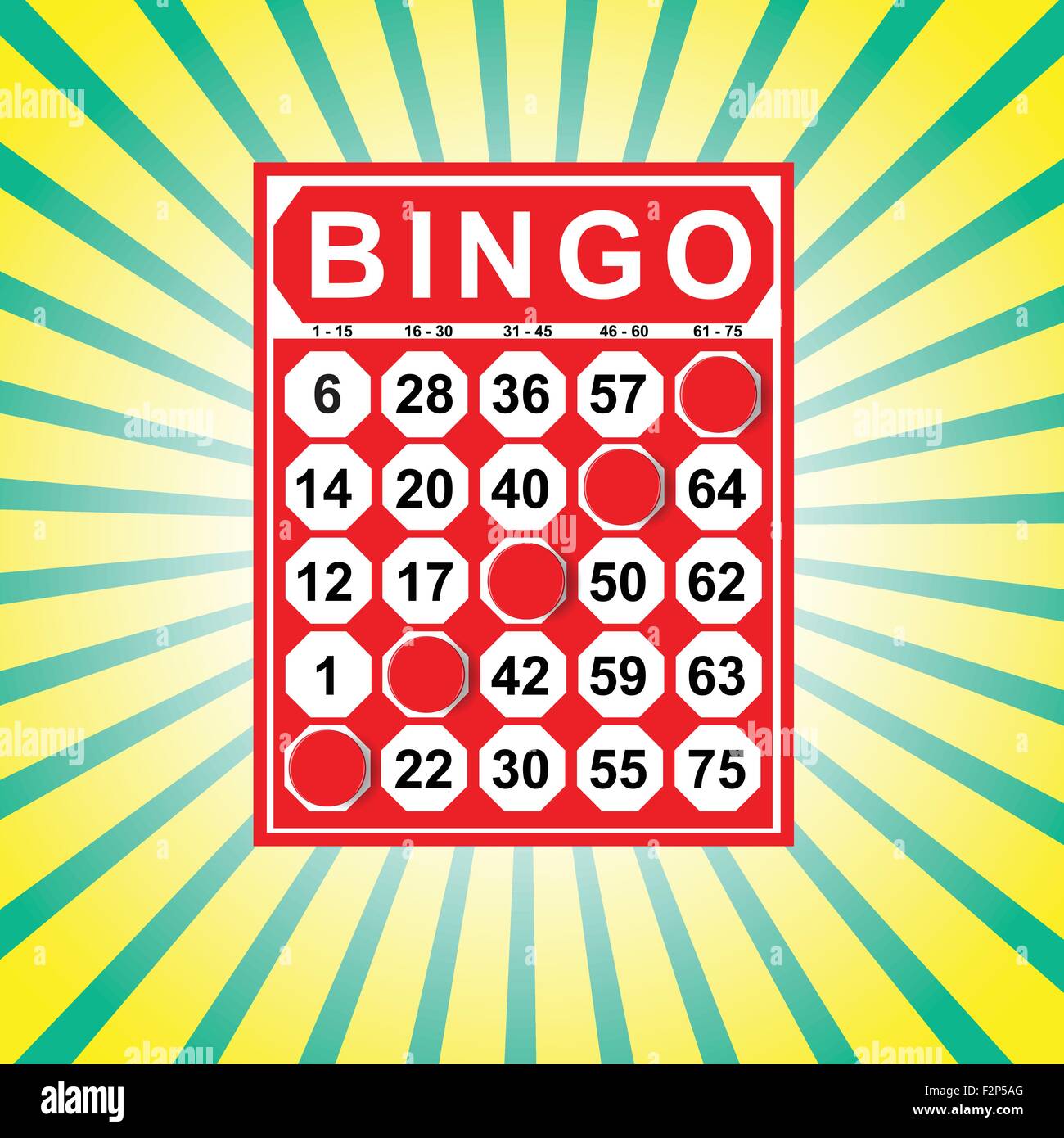 illustration of bingo card and ball Stock Vector Image & Art - Alamy