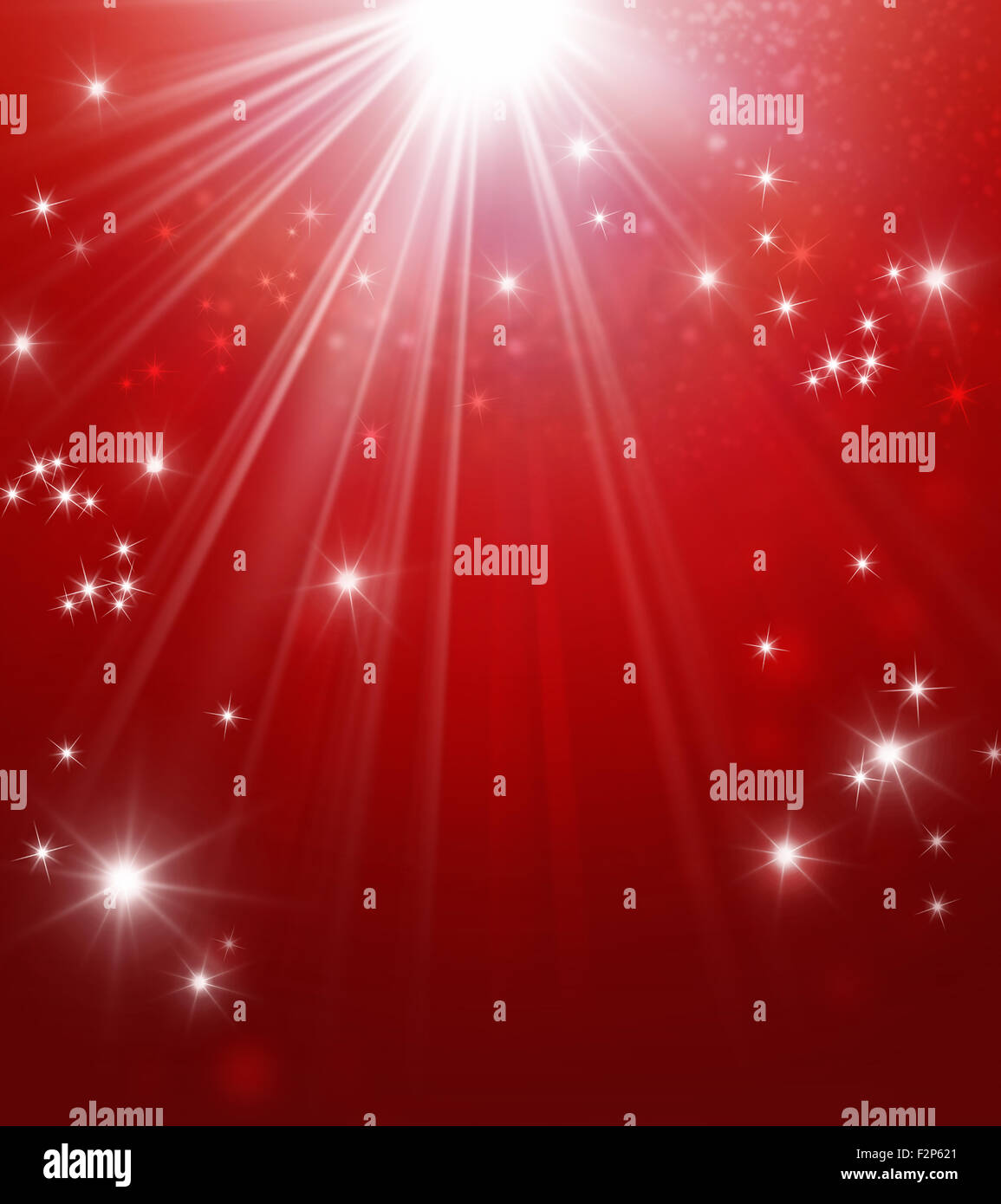 Shiny red background with starlight raining down Stock Photo - Alamy