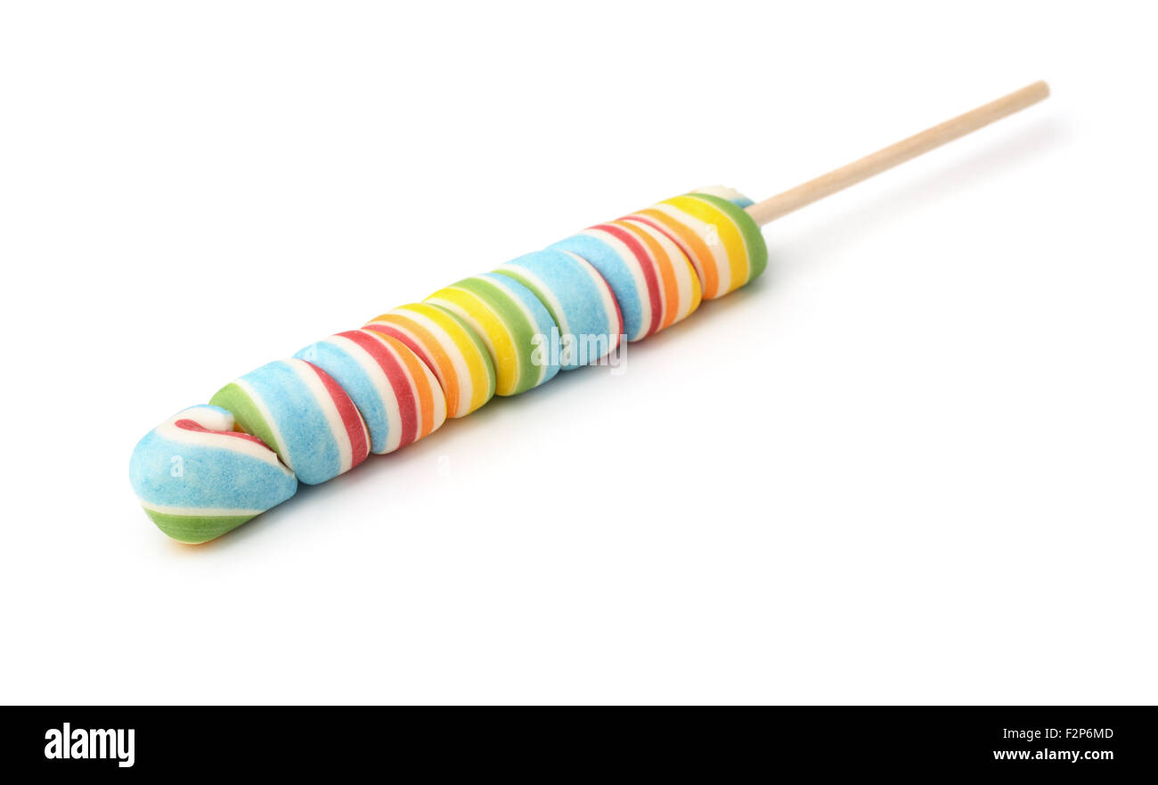 Lollipop cane candy on Cut Out Stock Images & Pictures - Alamy
