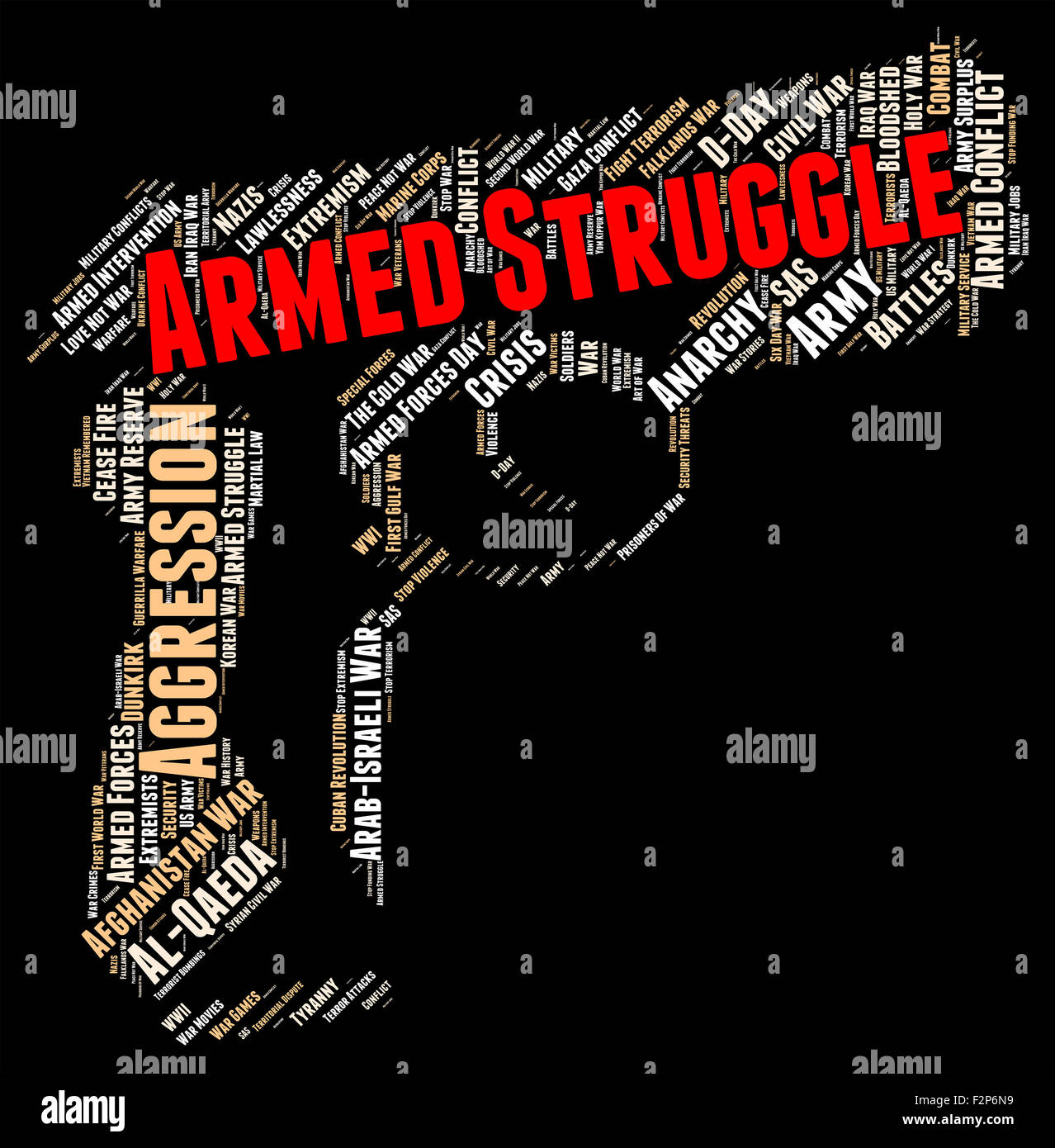 Armed Struggle Meaning Cross Swords And War Stock Photo - Alamy