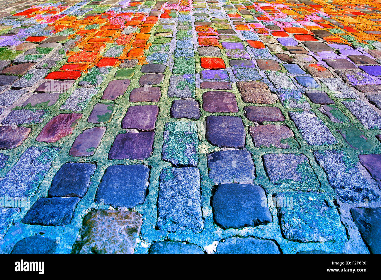 Background of colourful texture of stone floor Stock Photo - Alamy