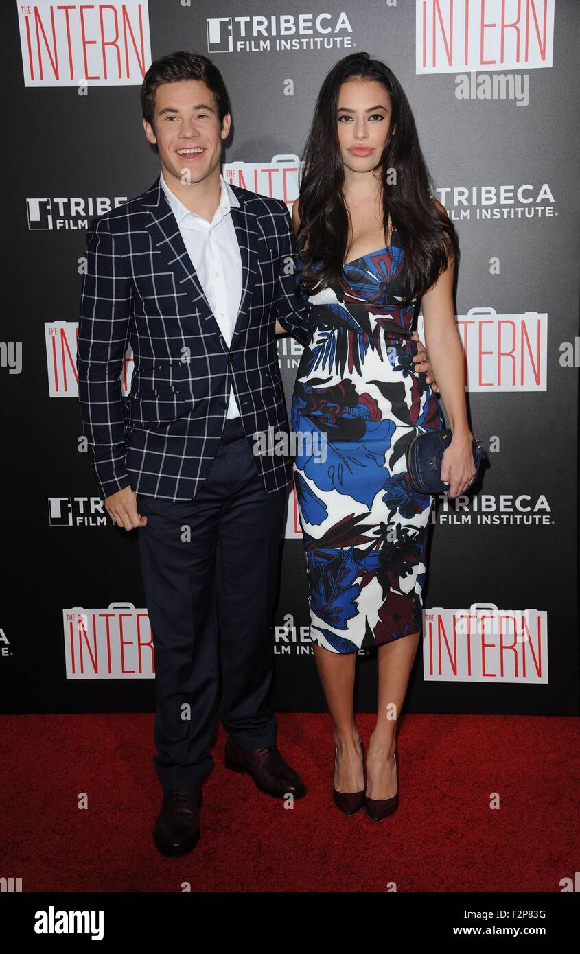 New York, NY, USA. 21st Sep, 2015. Adam Devine, Chloe Bridges at ...