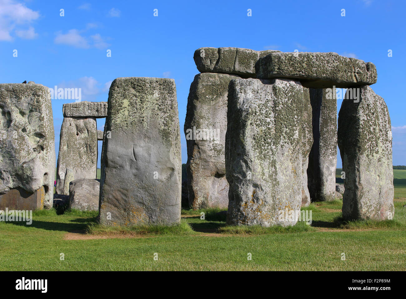 Stonehenge under a blue sky Stock Photo - Alamy