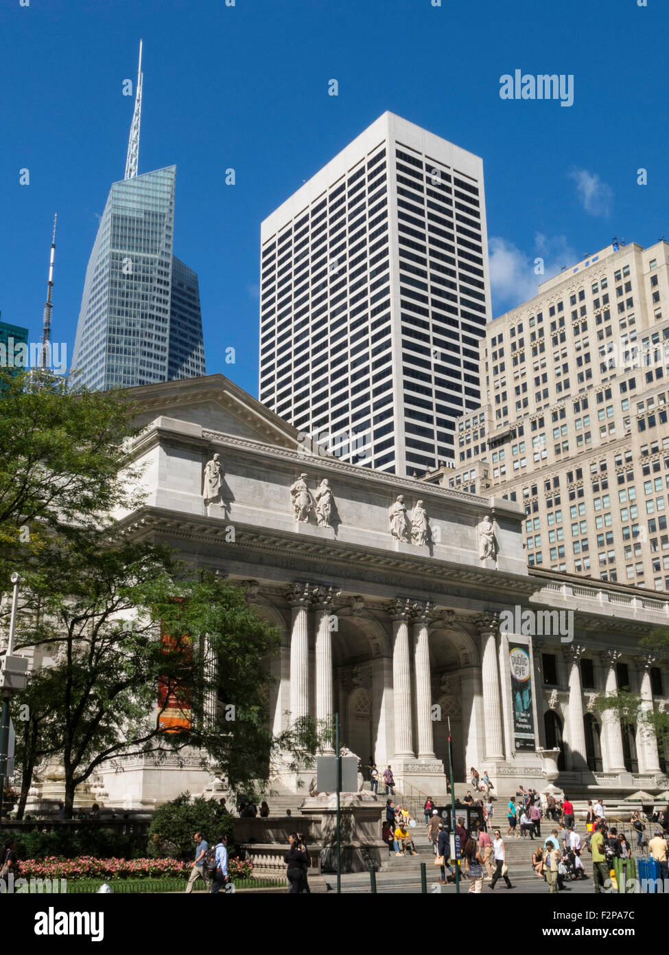 Facade of New York Public Library, Main Branch, NYC Stock Photo - Alamy