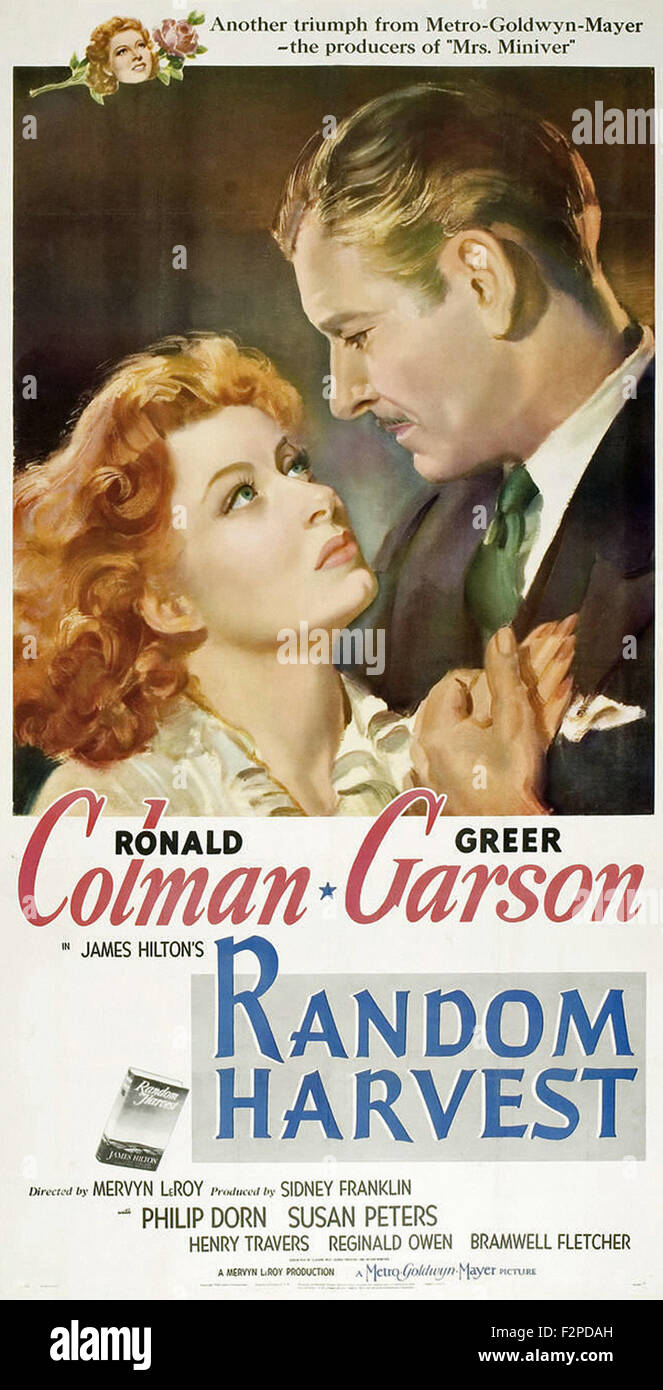 Random Harvest - Movie Poster Stock Photo - Alamy