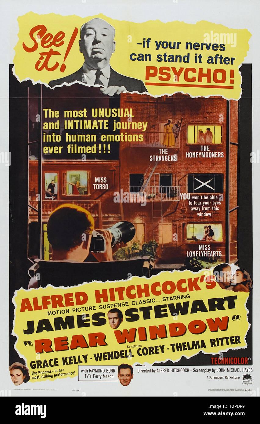 Hitchcock poster window hi-res stock photography and images - Alamy