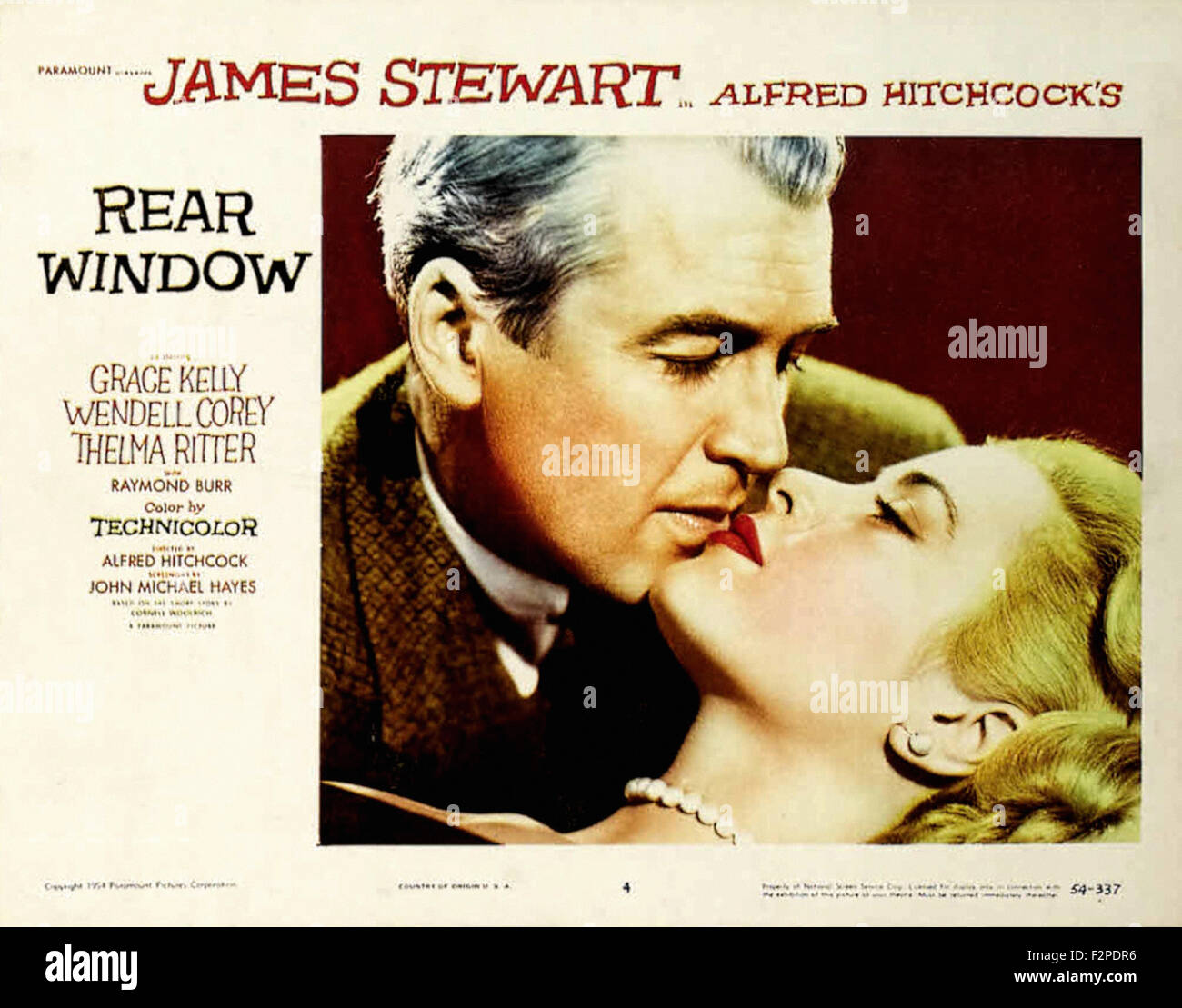 Rear Window - Movie Poster Stock Photo - Alamy
