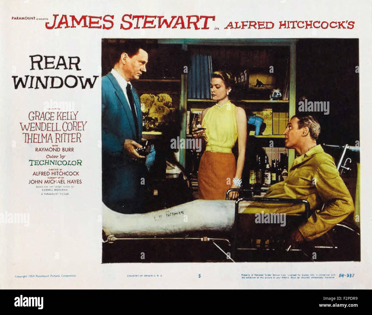 Rear Window - Movie Poster Stock Photo - Alamy