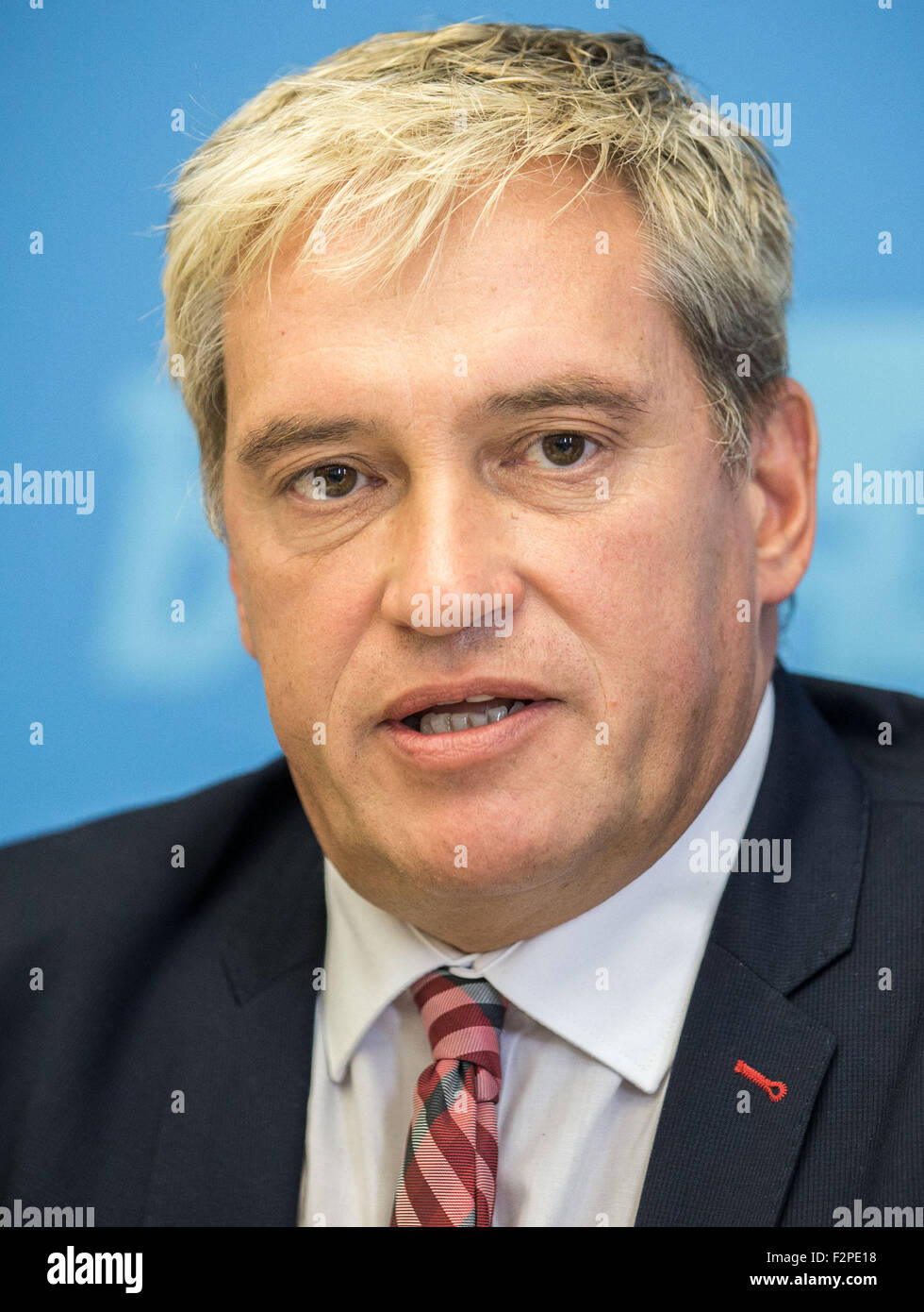 Berlin, Germany. 22nd Sep, 2015. Berlin's health state secretary Dirk ...