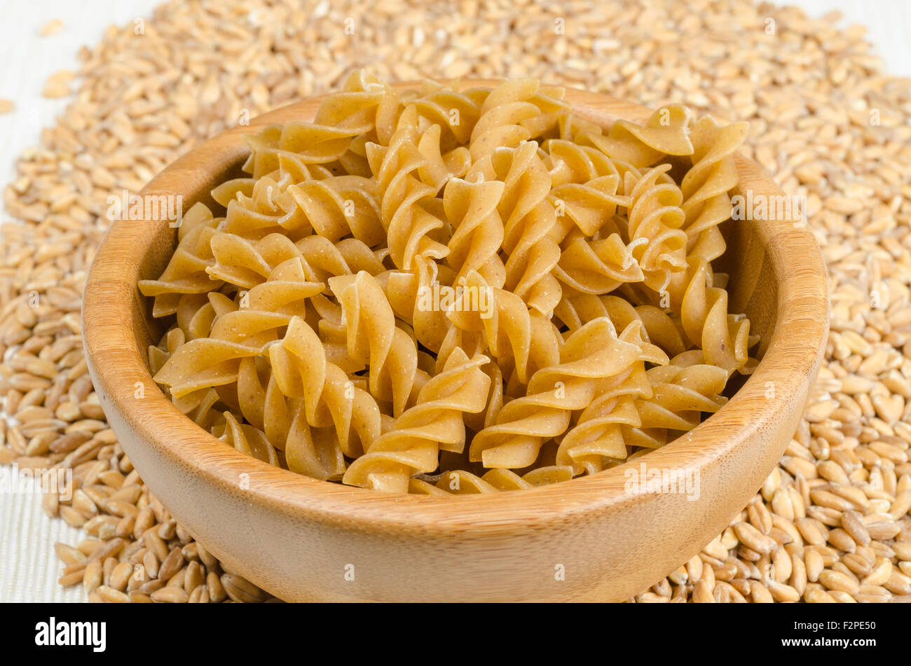 spelt pasta, close up Stock Photo - Alamy